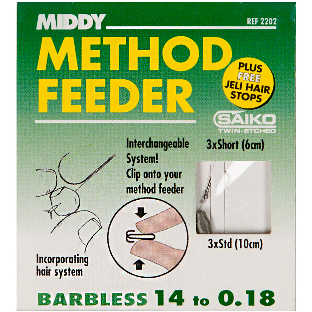 Middy Method Feeder Hooks To Nylon