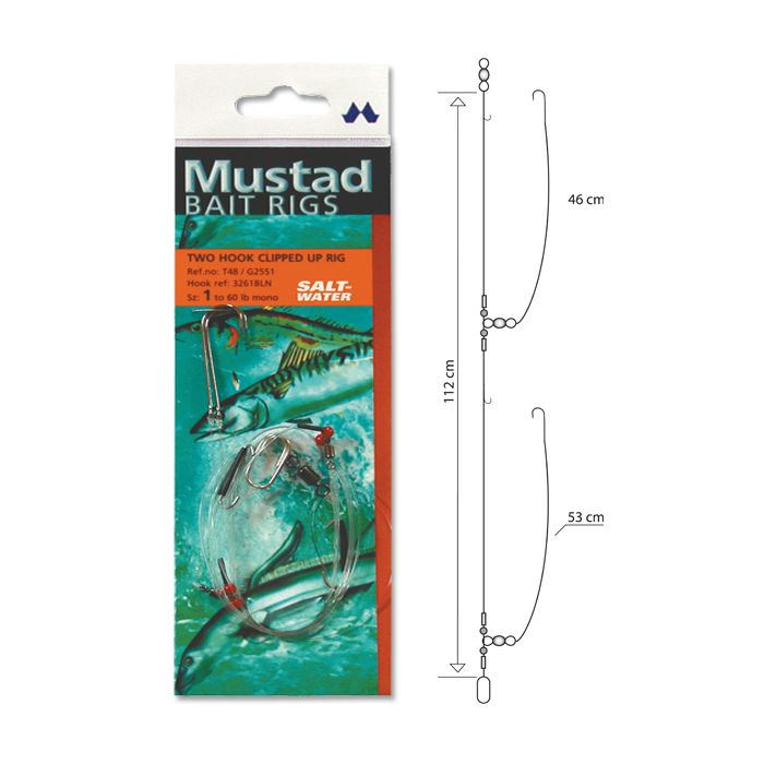 Mustad Two Hook Clipped Up Rig