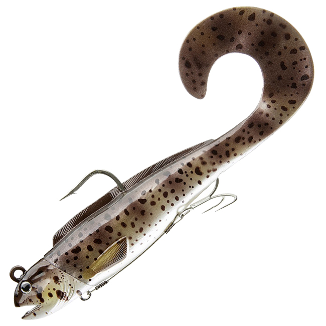 Daiwa D'Wolf Curly Shad Kunstaas Spotted Wolf