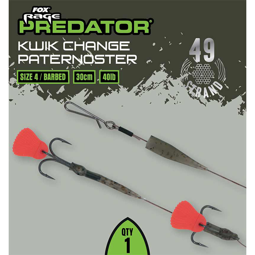 Fox Rage Predator Kwik Change Paternoster Spoor 30cm