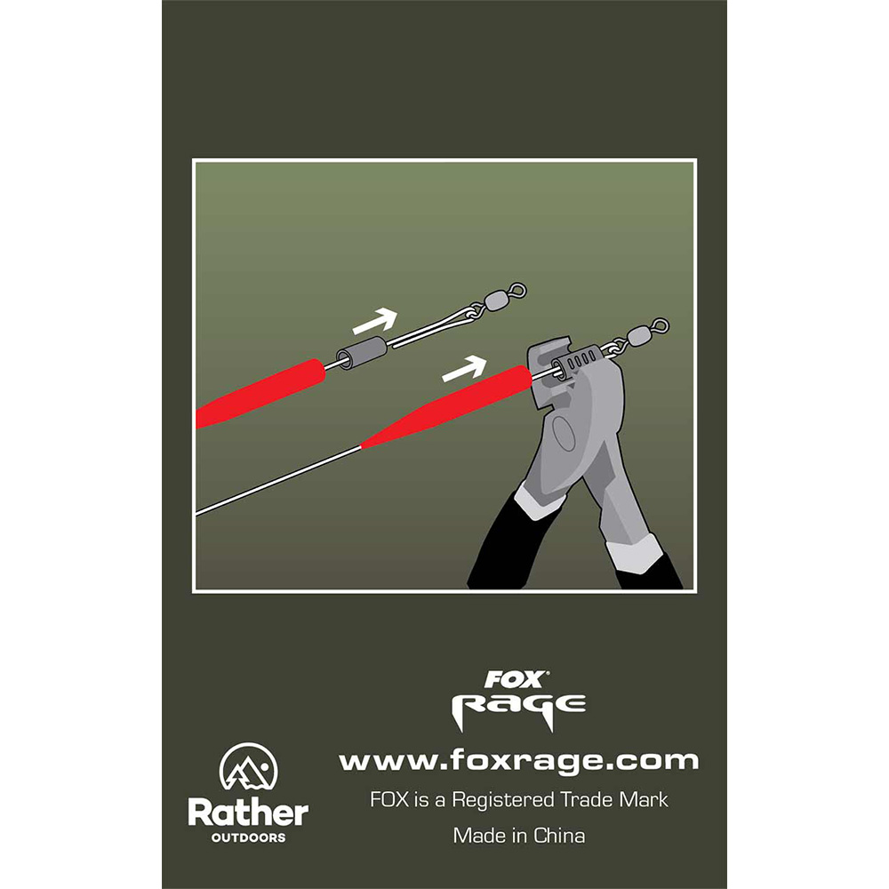 Fox Rage Predator Red Trace Crimp Covers