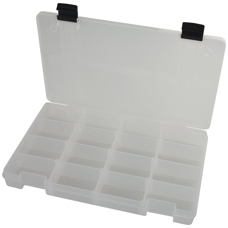 Fox Rage Stack N Store Clear 16 Compartment Large Shallow Box