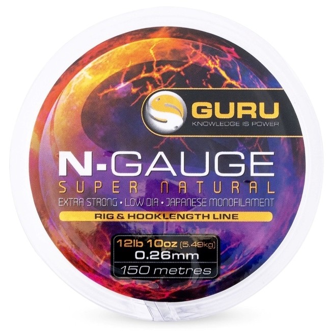 Guru N-Gauge Super Natural Clear Nylon Vislijn 150m | Angling Direct NL