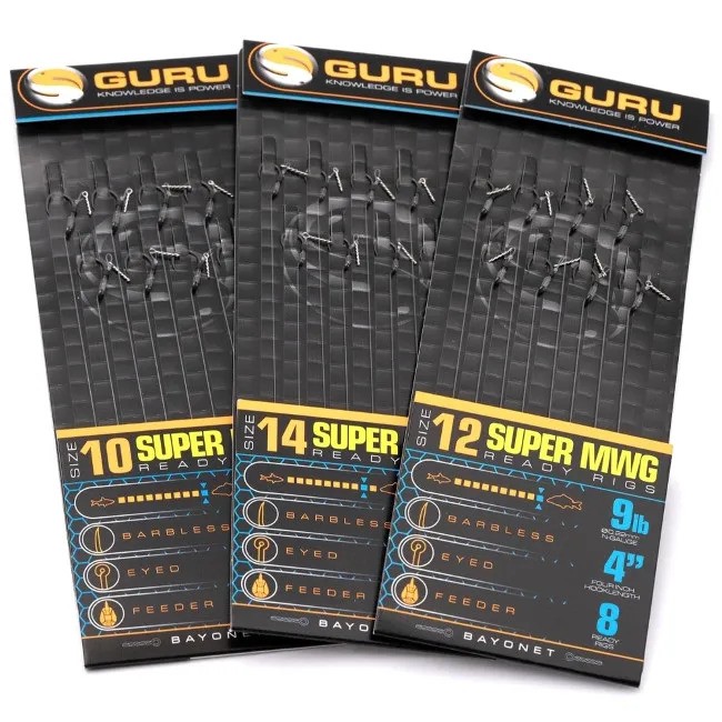Guru Super MWG 4 Inch Bayonet Ready Rigs | Angling Direct NL