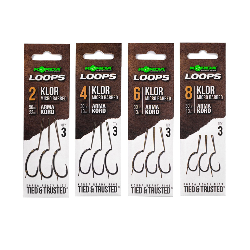 Korda Klor Ready Tied Loop Rigs | Angling Direct NL