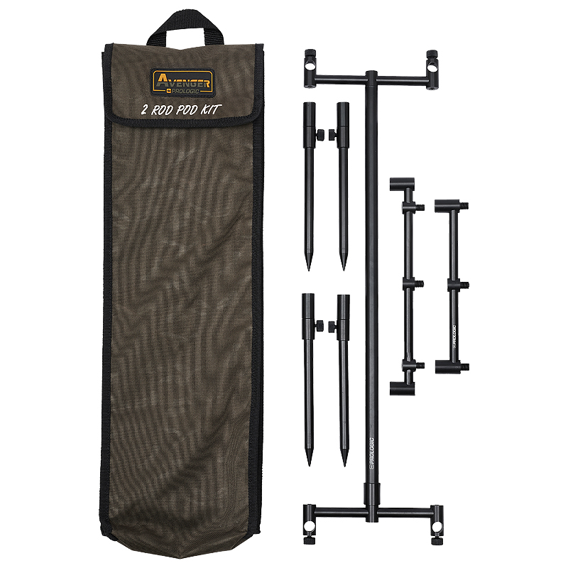 Prologic Avenger Pod Kit & Carry Case 2 Rodpods